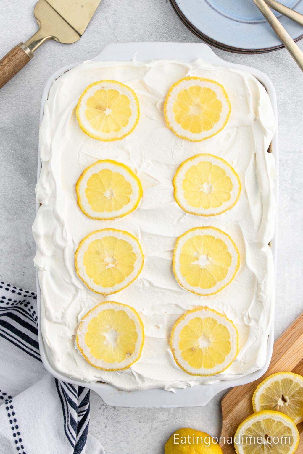 Lemon Angel Food Cake - Desserts on a Dime