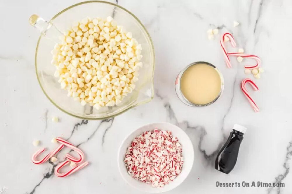 4 easy ingredients for peppermint fudge recipe