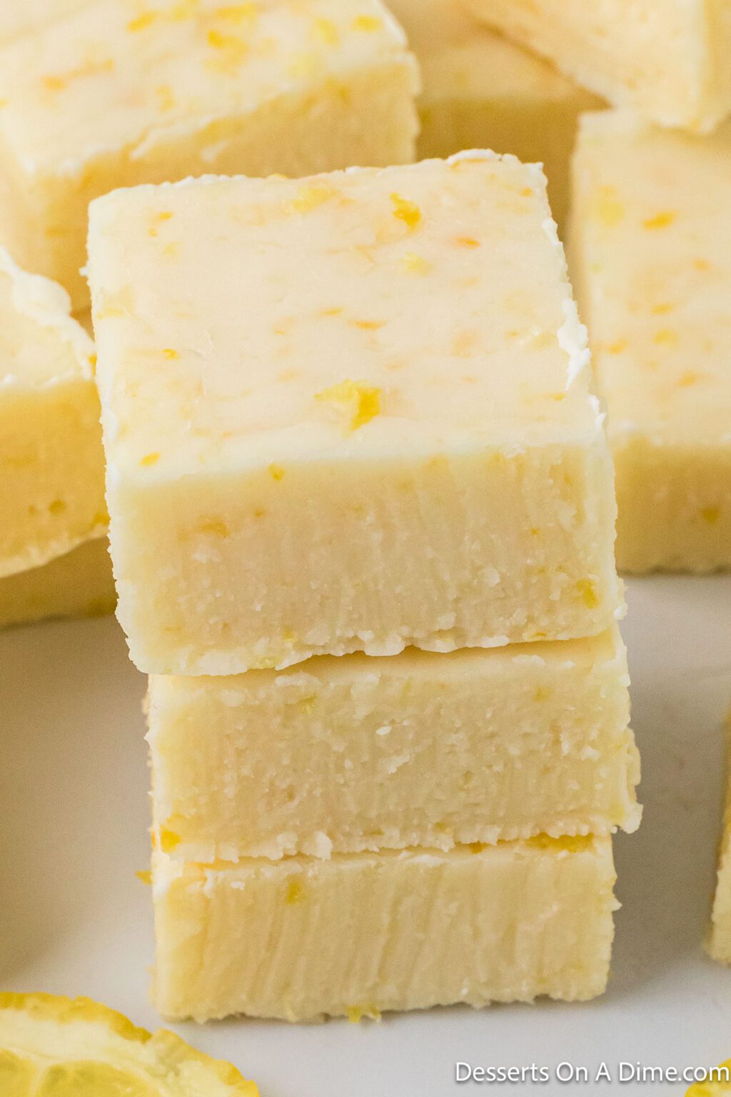 Lemon Fudge - Desserts on a Dime