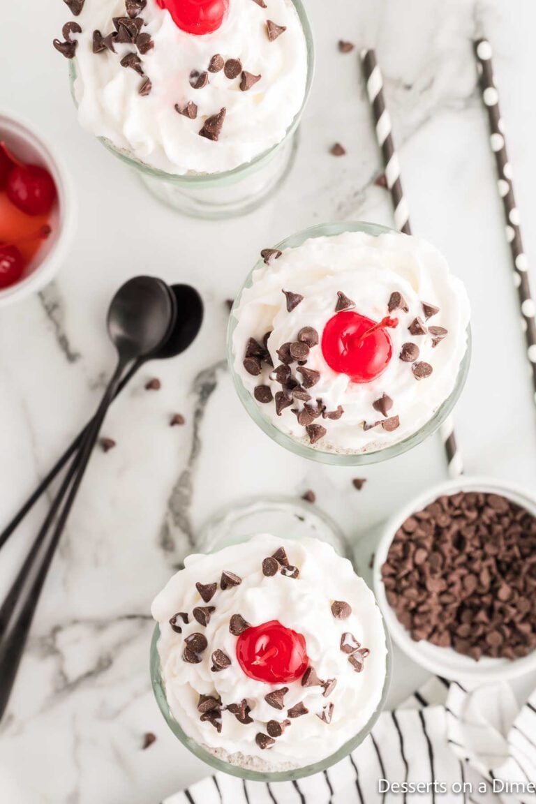 Mint Chocolate Chip Milkshake Recipe - Desserts on a Dime