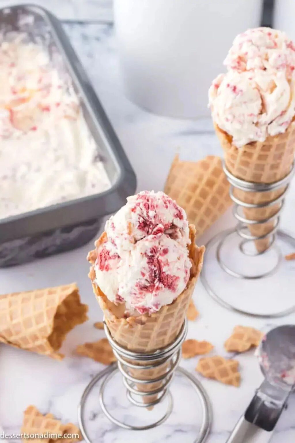 Red Velvet Ice Cream - Desserts on a Dime