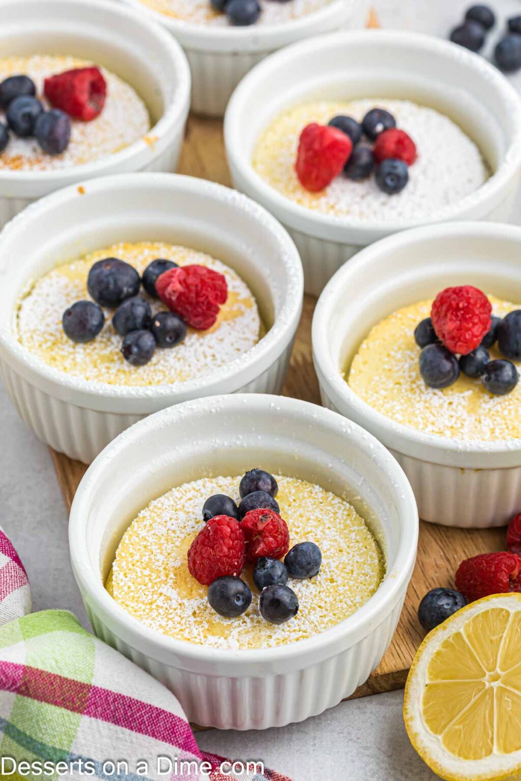 Lemon Pudding Cake - Desserts on a Dime