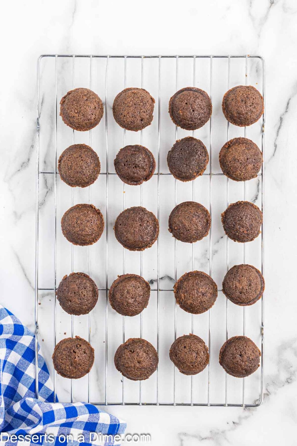 Texas Sheet Cake Bites - Desserts on a Dime