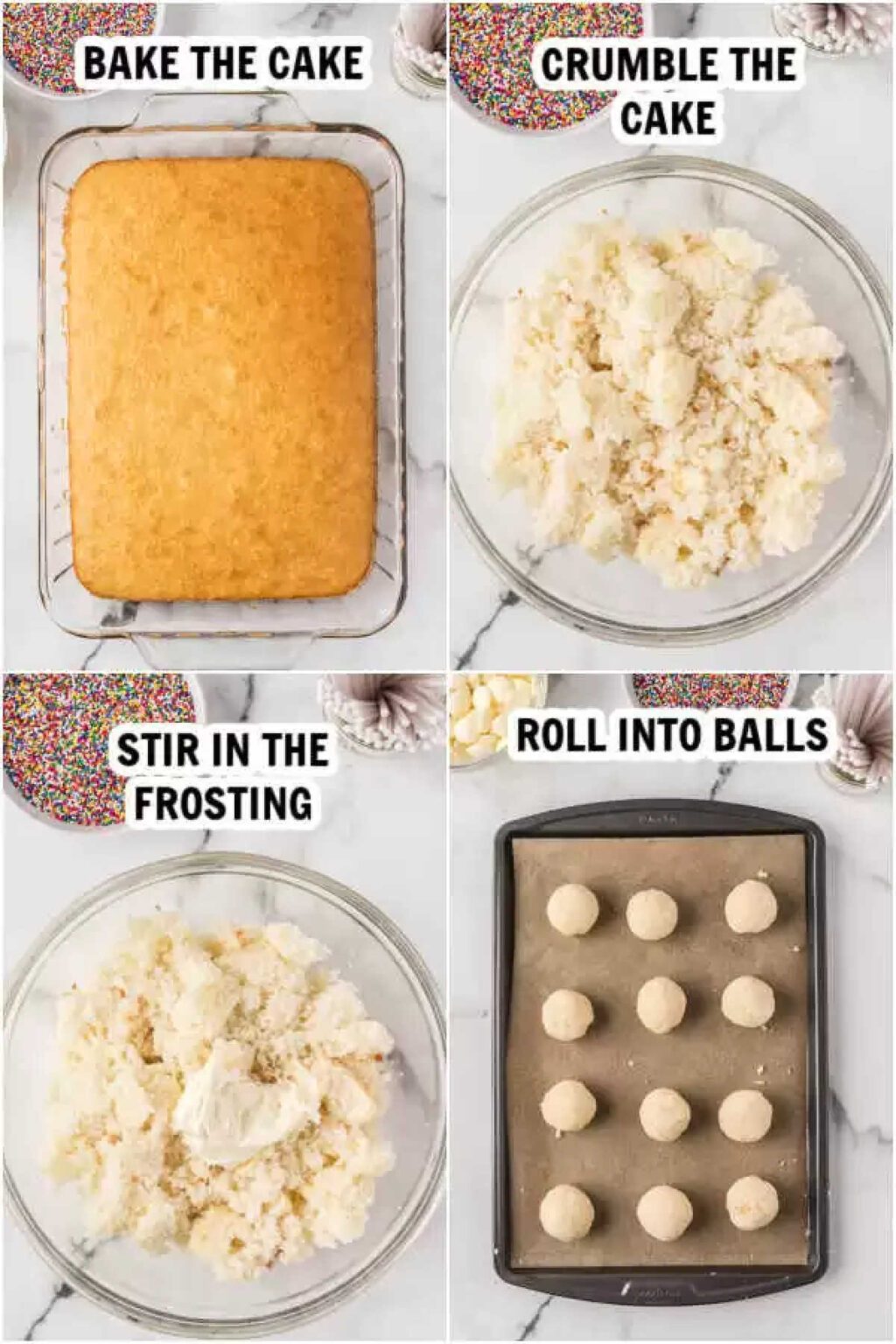 Birthday Cake Pops - How to make birthday cake pops