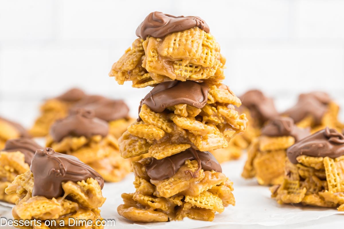 Chex Scotcheroos - Desserts on a Dime