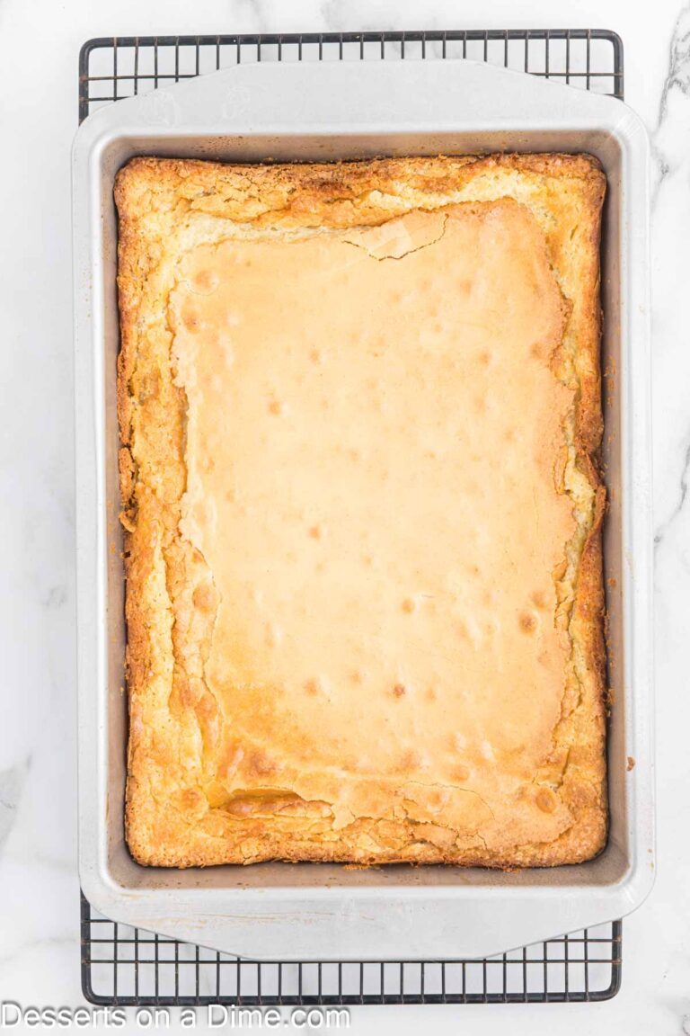 Paula Deen Ooey Gooey Butter Cake - Desserts on a Dime