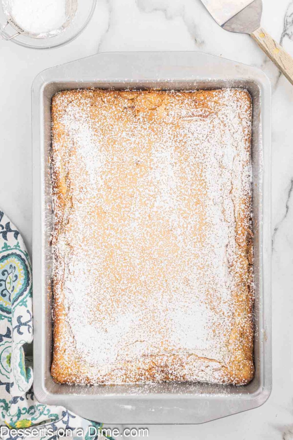 Paula Deen Ooey Gooey Butter Cake - Desserts on a Dime