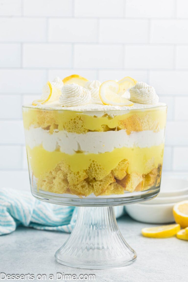 Lemon Trifle - Desserts on a Dime