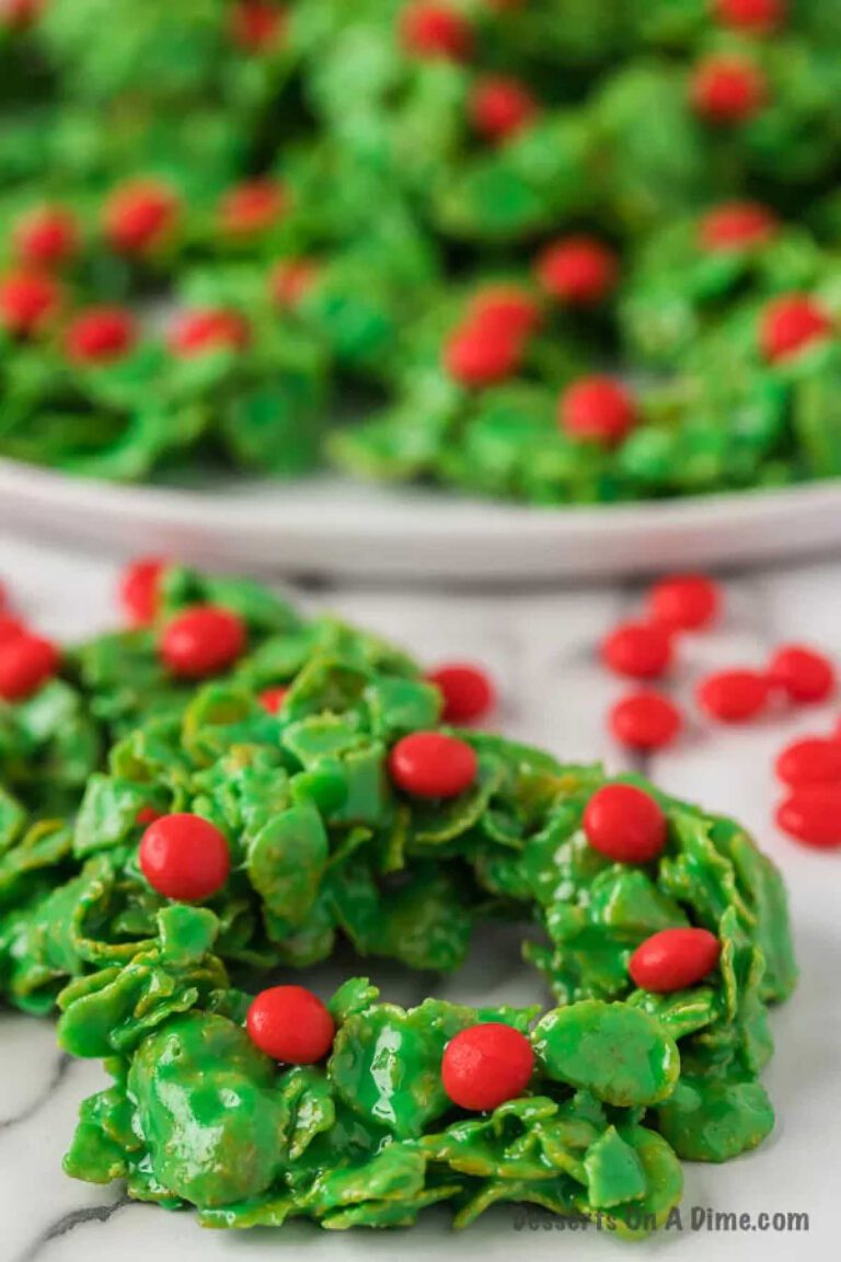 Christmas Wreath Cookies - Eating on a Dime