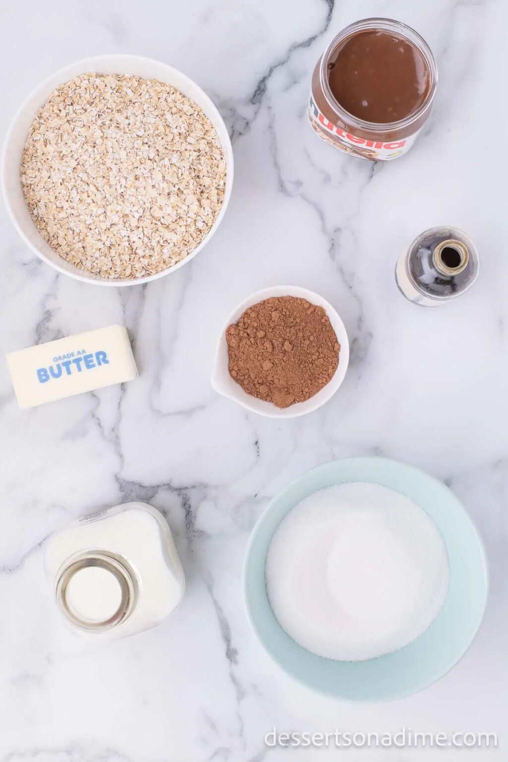 Nutella No Bake Cookies - Desserts on a Dime