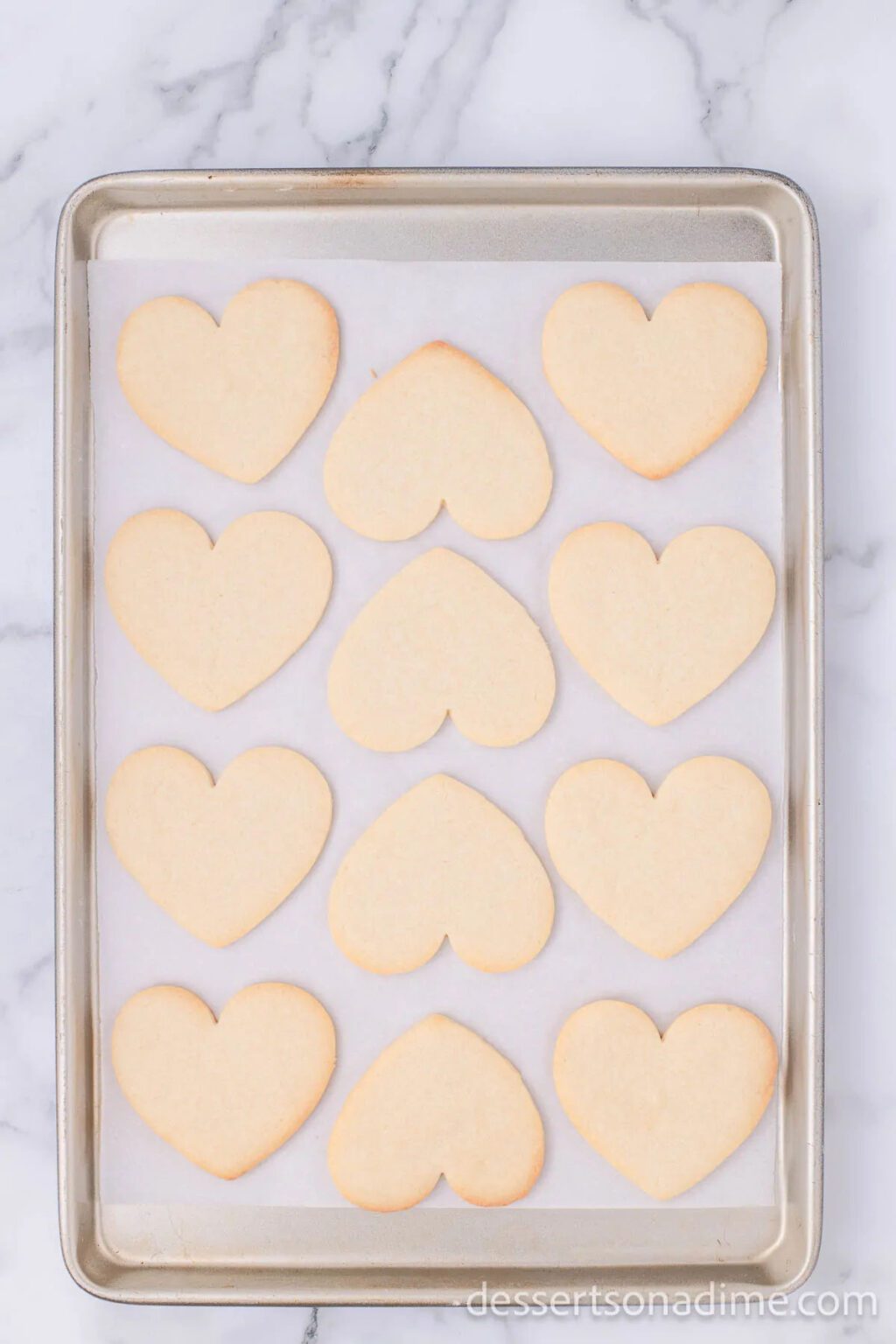 Valentine's Day Sugar Cookies - Desserts on a Dime