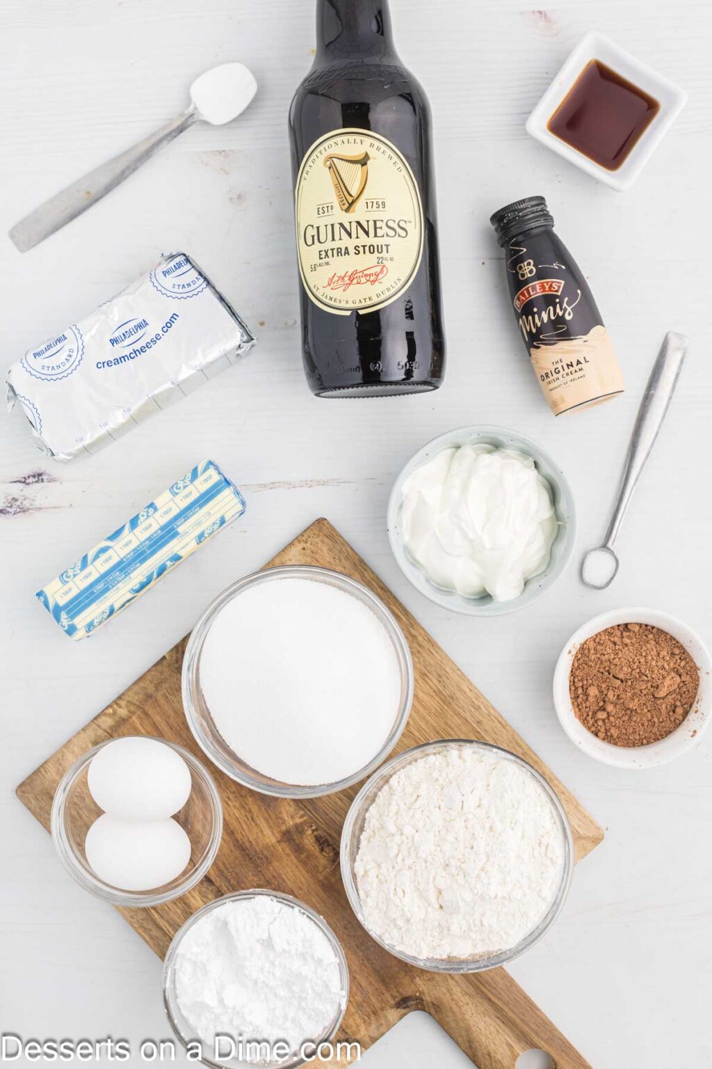 Guinness Cupcakes - Desserts on a Dime