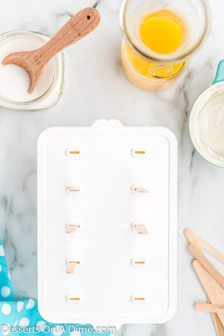 Orange Creamsicle Popsicle Recipe - Desserts on a Dime