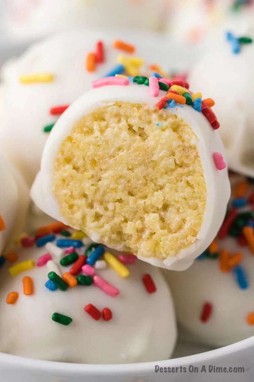 Vanilla Cake Balls Recipe - Desserts on a Dime
