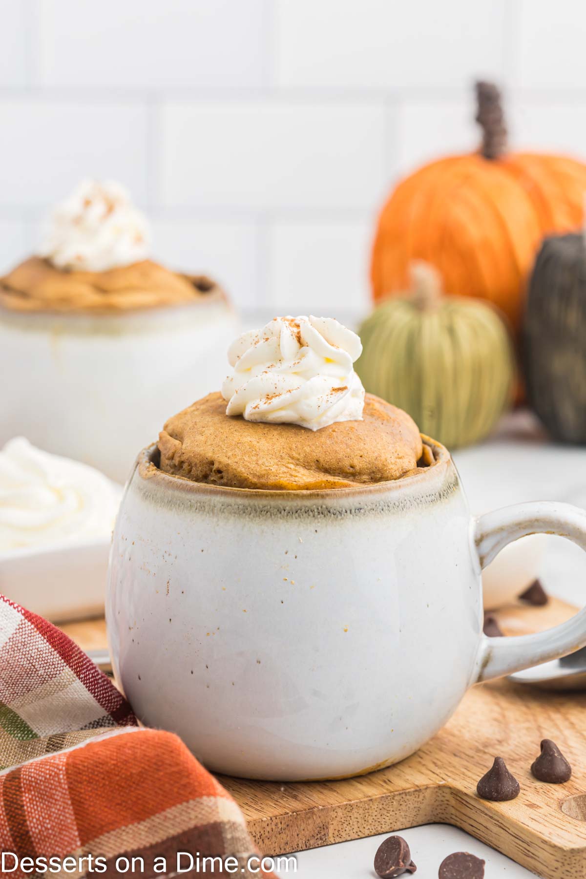 Pumpkin Mug Cake - Desserts on a Dime