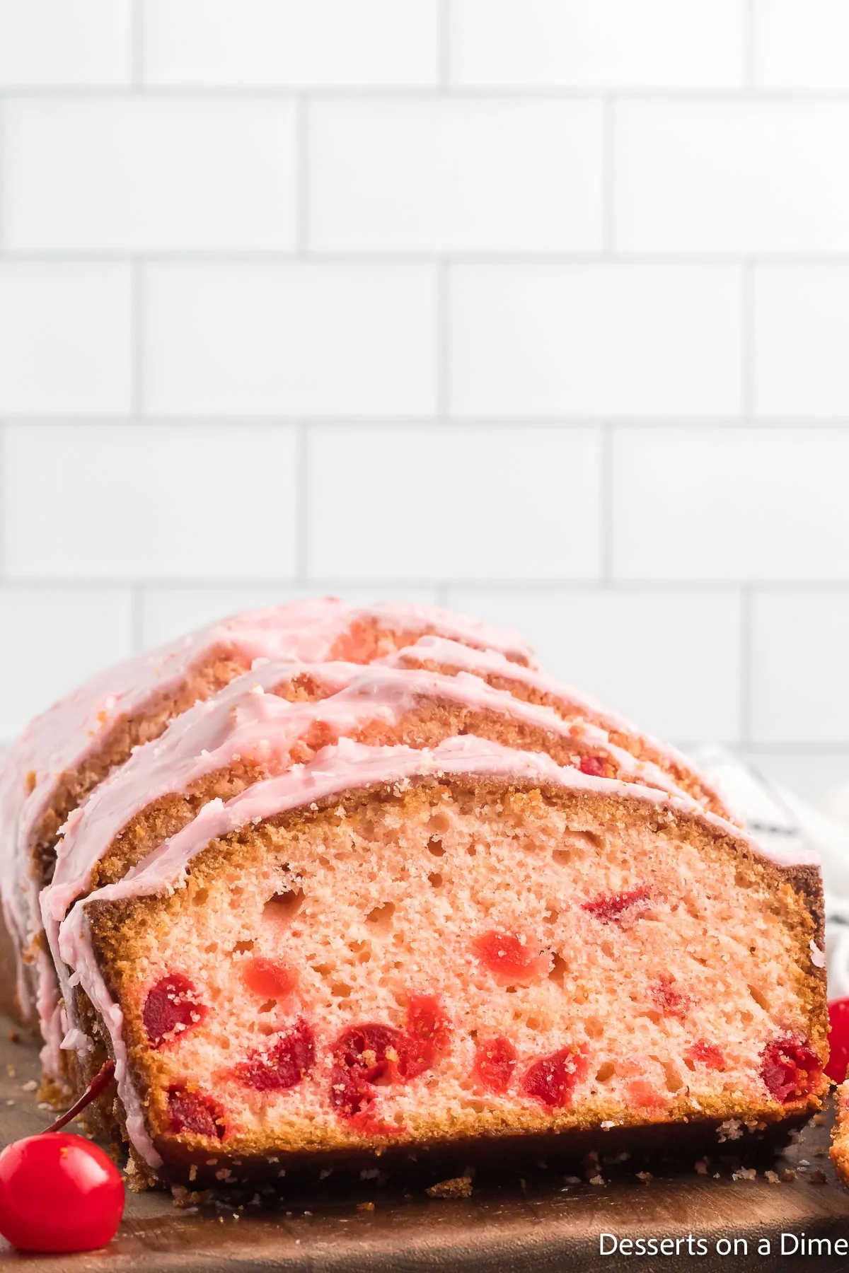 Easy Cherry Bread - Desserts on a Dime