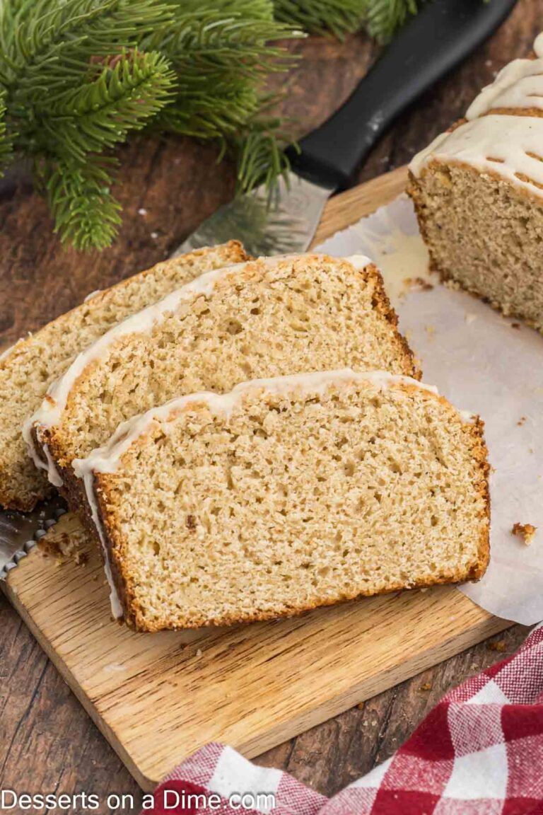 Eggnog Bread - Desserts on a Dime
