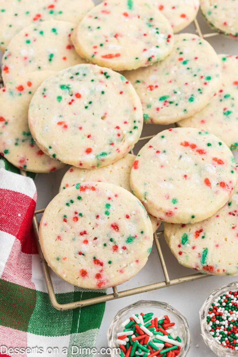 Shortbread Christmas Cookies - Desserts on a Dime