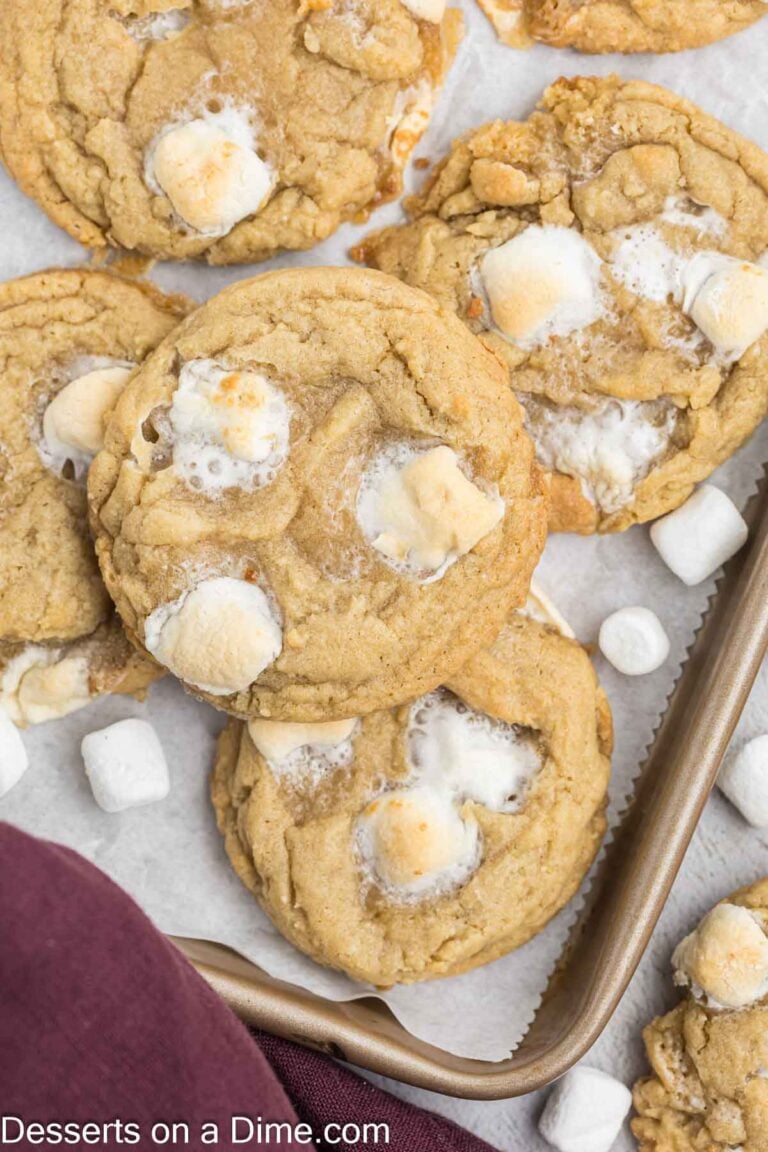 Marshmallow Cookies - Desserts on a Dime
