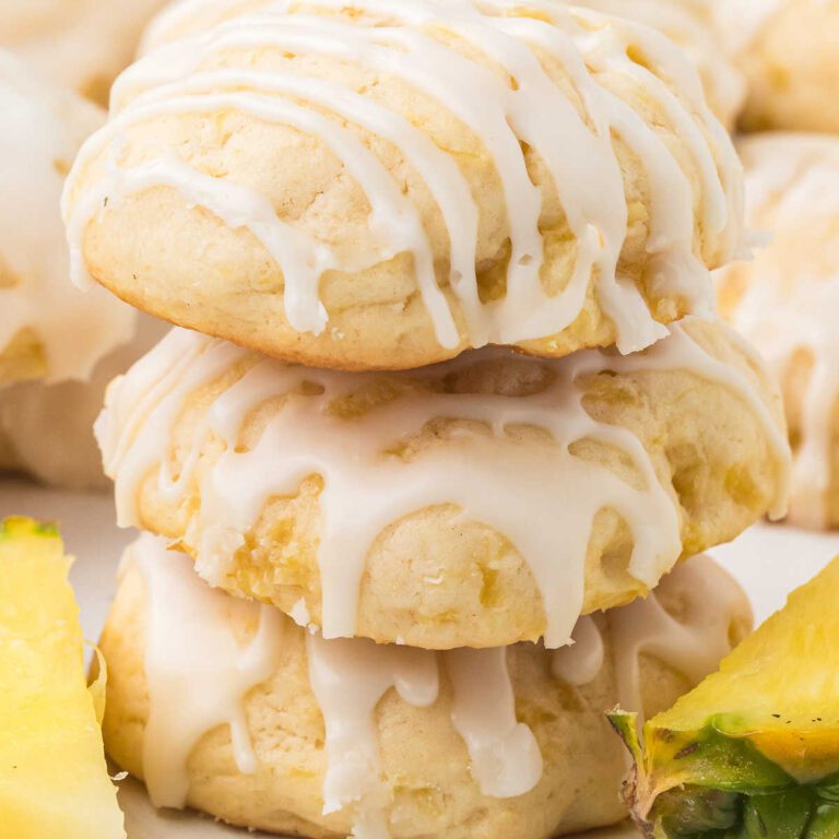 Pineapple Cookies - Desserts on a Dime