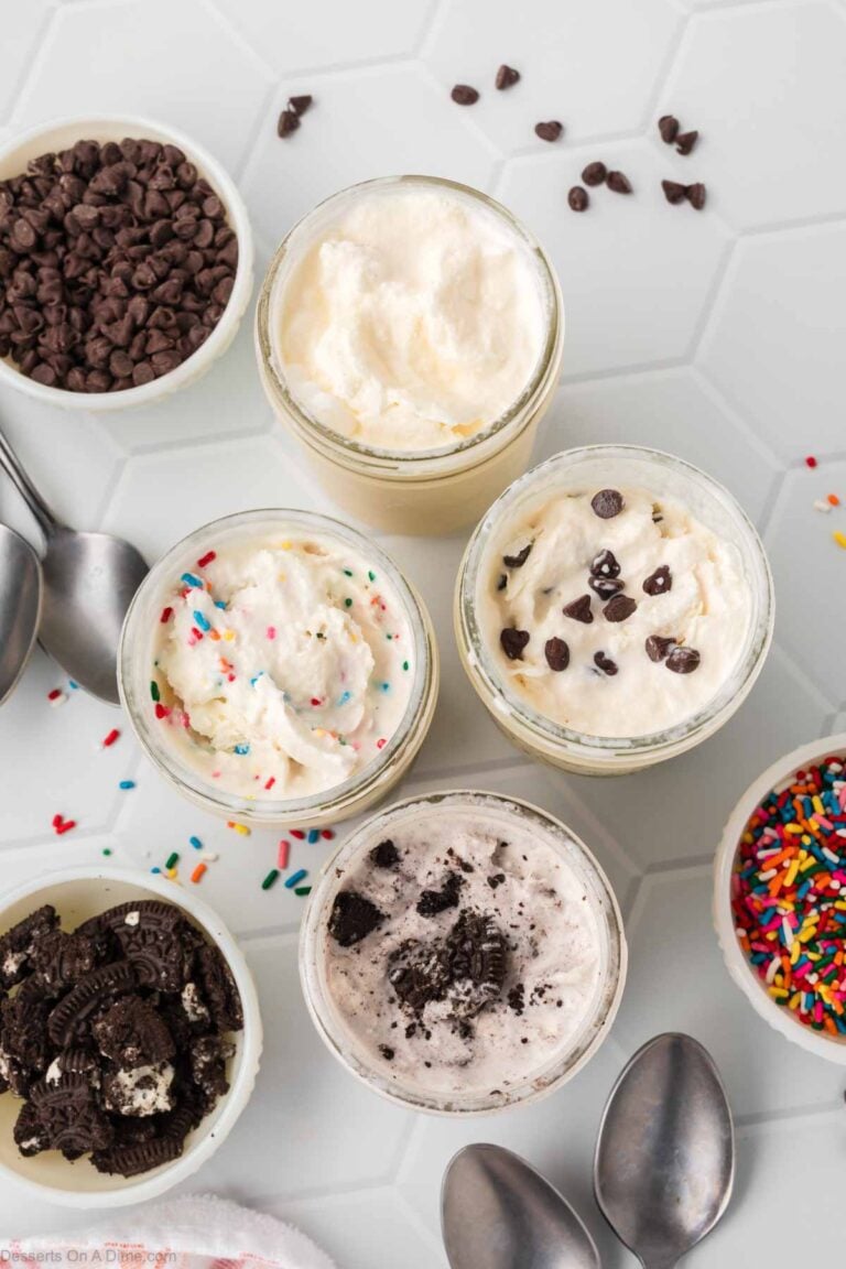 Mason Jar Ice Cream - Desserts on a Dime