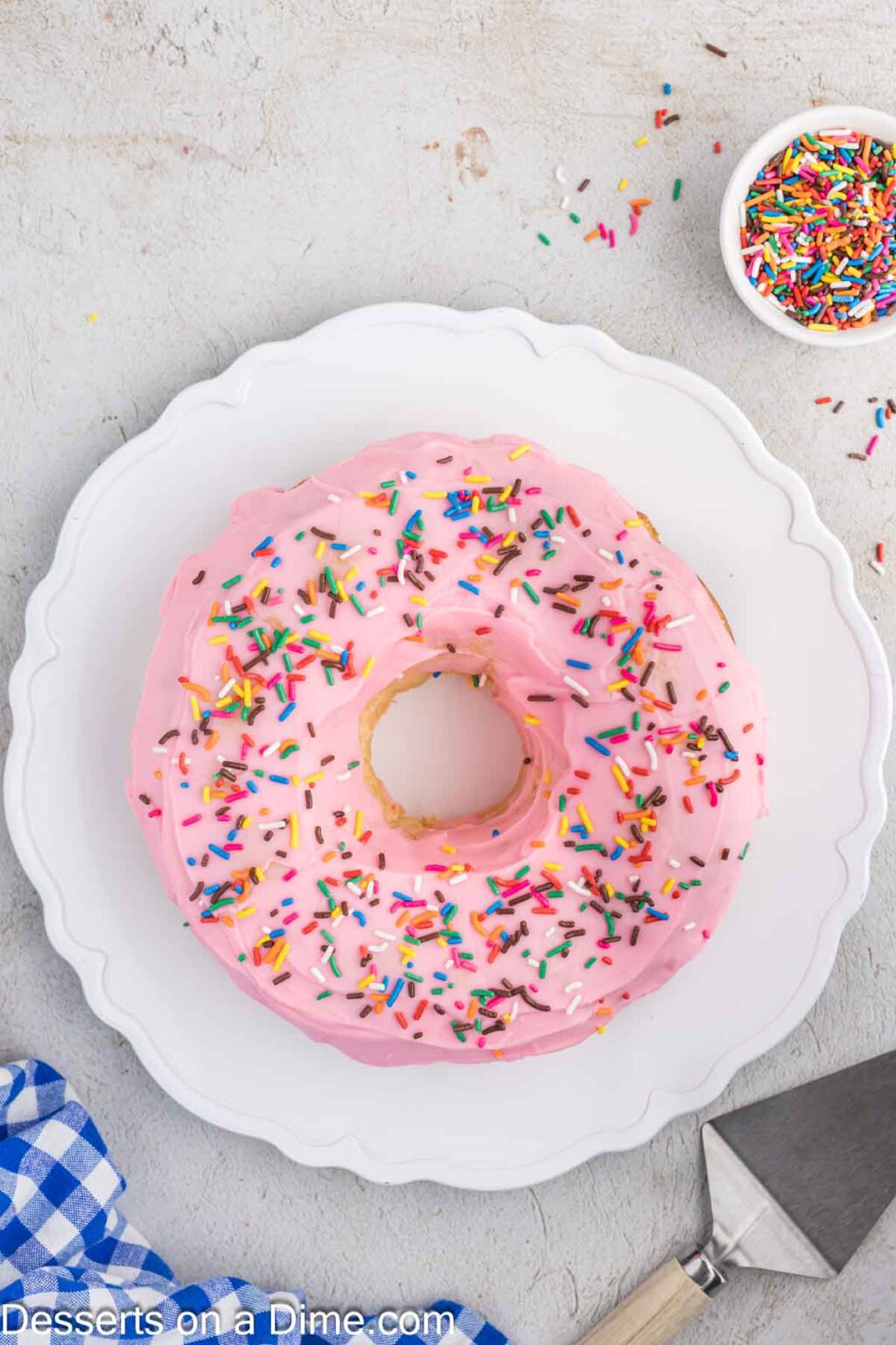 Donut Cake Recipe - Desserts on a Dime