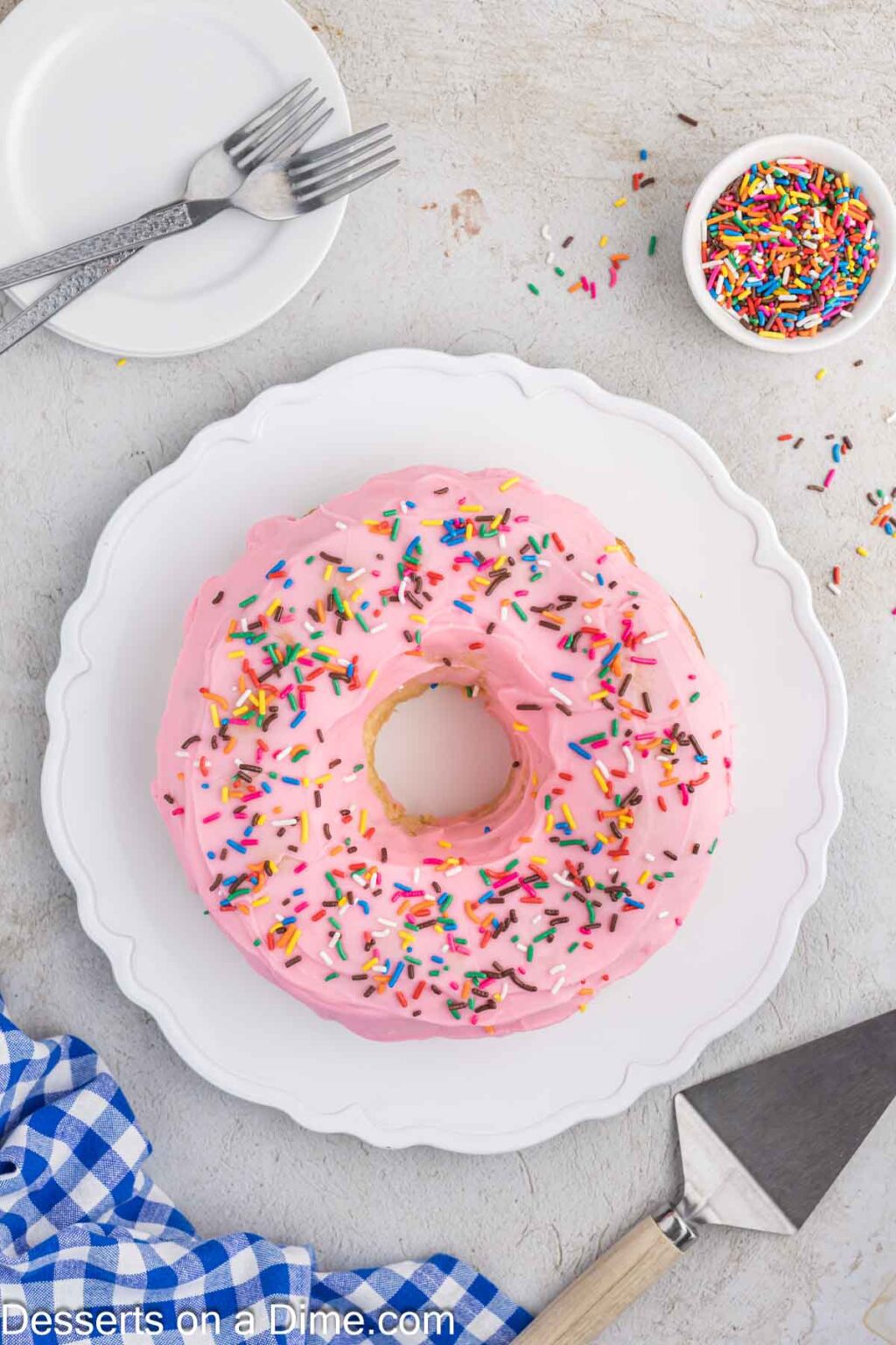 Donut Cake Recipe - Desserts on a Dime