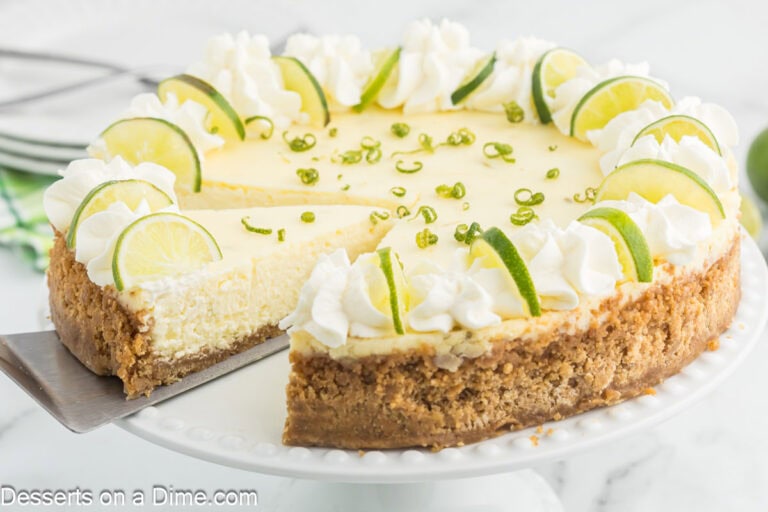Key Lime Cheesecake - Desserts on a Dime