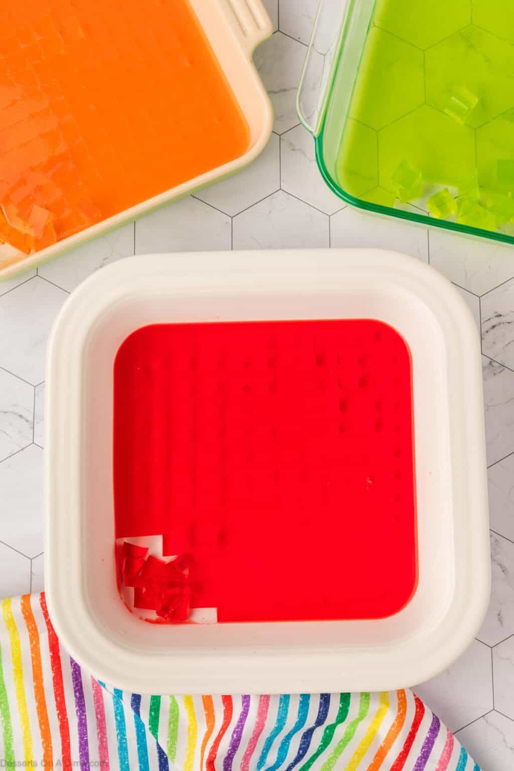 Broken Glass Jello - Desserts on a Dime