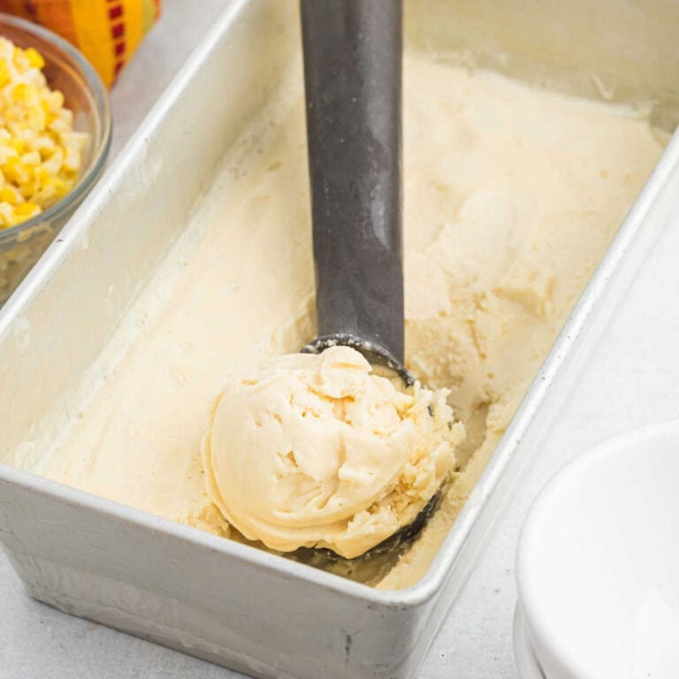 Corn Ice Cream - Desserts on a Dime