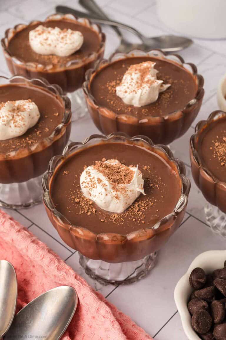 Dark Chocolate Pudding - Desserts on a Dime