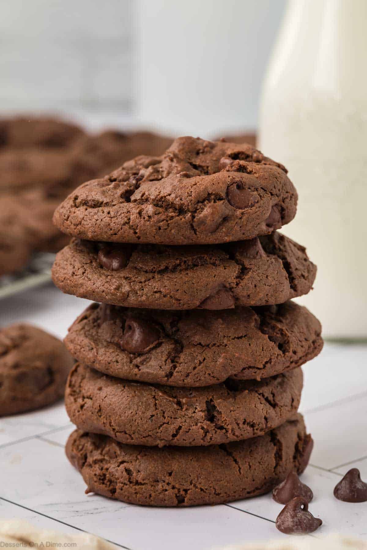Devil's Food Cake Mix Cookies - Desserts on a Dime
